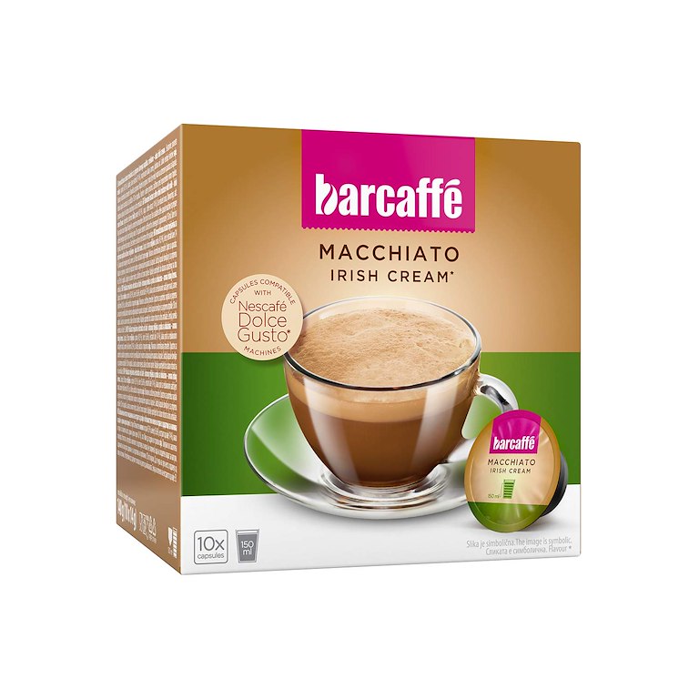 Barcaffe macchiato irish 140g Dolce gusto