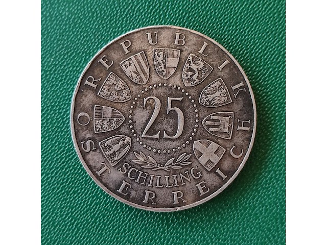25 SCHILLING 1962 srebro