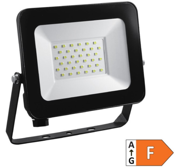 LED reflektor 30W 6500k LRF024EW-30W/BK Crna