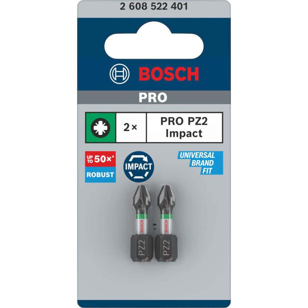 Bosch Set bitova Impact Control PZ2, 2 dela, 2608522401