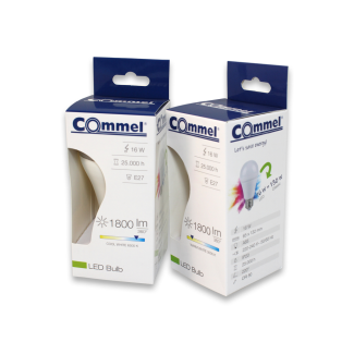 Commel LED Sijalica E27, 16 W, 1800 lm, A65, 3000 K – C 305-106