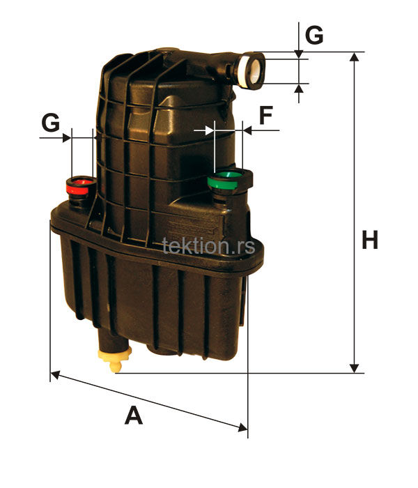 Filtron PS980/9 filter goriva Renault Clio II/III/Modus I/II/Grand Modus I 1.5dCi