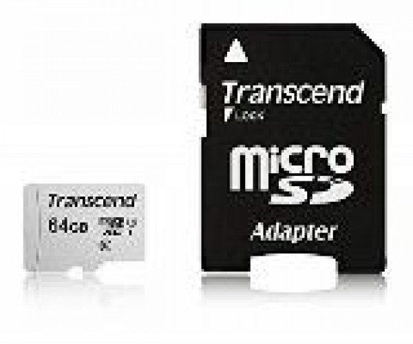 Transcend Micro SD 64GB Class 10, Ultra High Speed Class 1 (U1) with Adapter