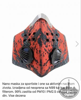 Nano zastitne maske protiv aerozagadjenje