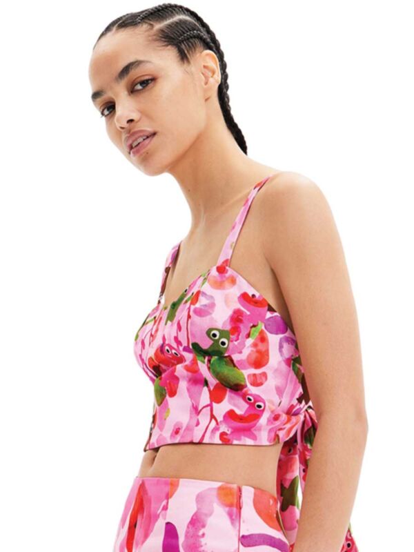 Desigual - Pink crop top