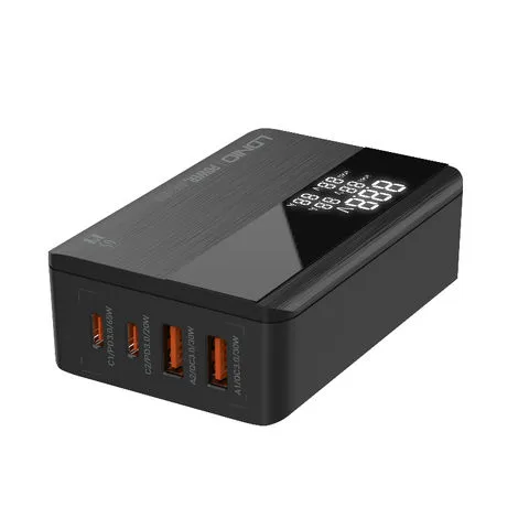 Kucni punjac LDNIO A4808Q SUPER FAST PPS 65W 2xPD 2xUSB crni