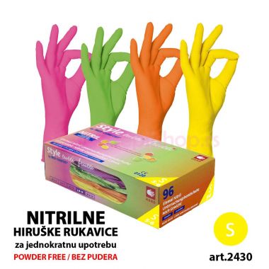 Rukavice nitril MIX veličina S art.2430