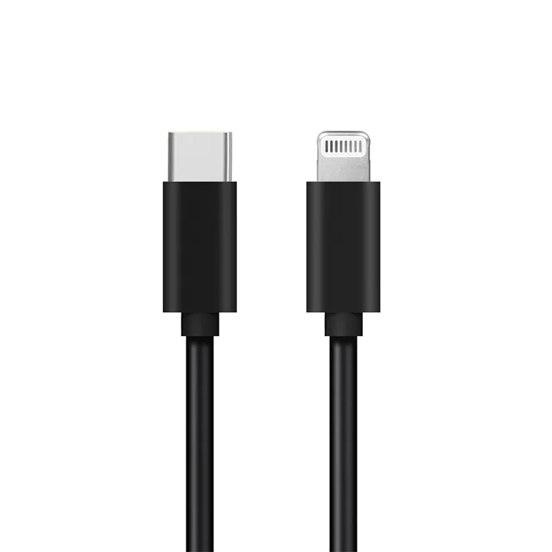 USB data kabal PD za iPhone Type C na lightning 3A crni 1m