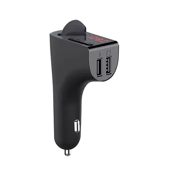 FM transmiter V14, slusalica, USB TF Bluetooth 5.0 handsfree crni