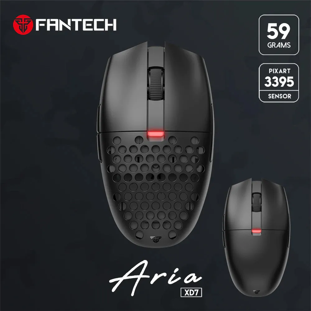 Mis Wireless Gaming Fantech XD7 Aria crni