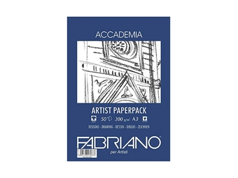 Papir Accademia A3 200g pk50 Fabriano 50813200