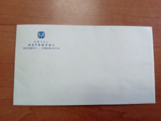 Koverat koverta : Hotel Metropol Beograd Jugoslavija