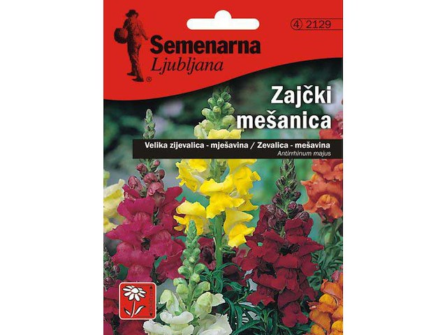 Cveće Zevalica - mešavina - Antirrhinum majus - seme 5 kesica 2129