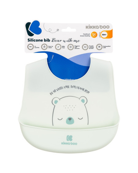 KikkaBoo silikonska portikla Bear with Me mint ( KKB31043 )