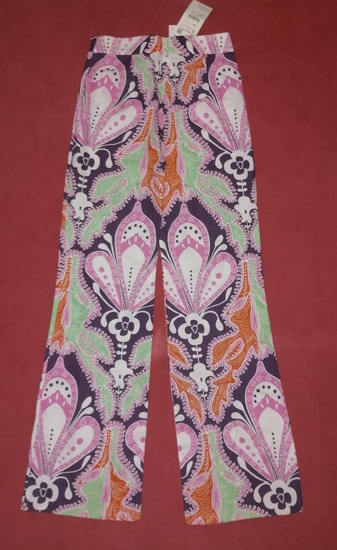 ZARA sarene boho pantalone visokog struka NOVE