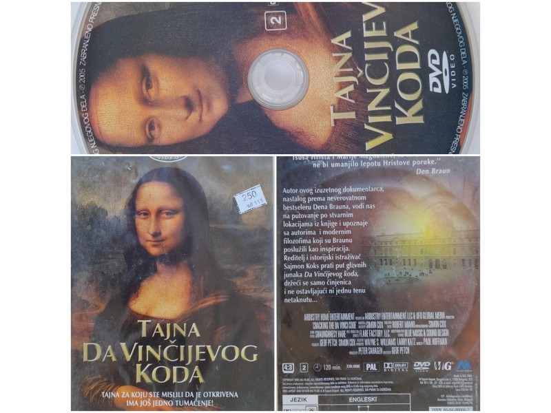 dvd Tajna Da Vinčijevog koda