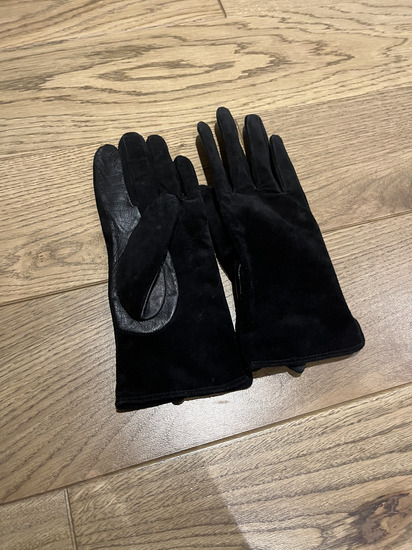 H&M crne kozne rukavice