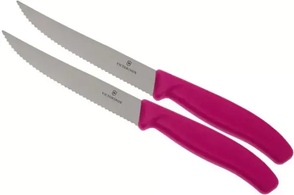 Victorinox kuhinjski nož 67936.12 L5B 2/1 roze reckavi