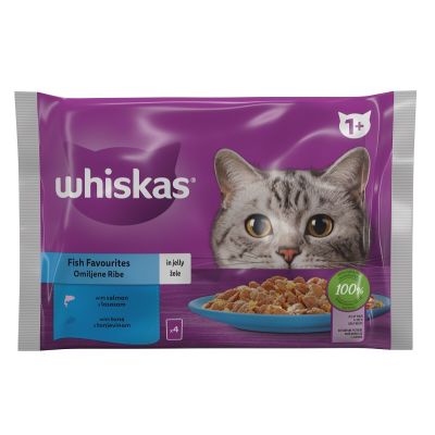 Whiskas Kesice Omiljene Ribe 4x85g