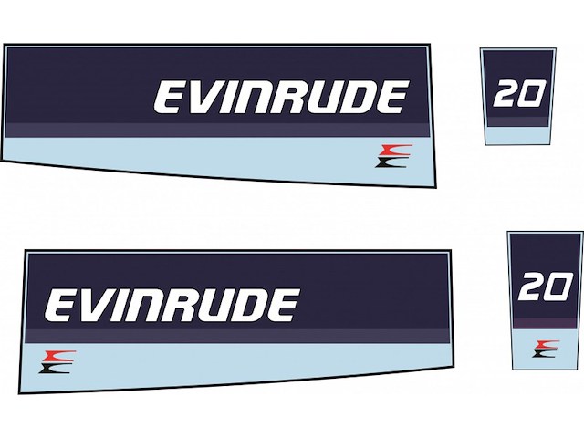 EVINRUDE 20 - Nalepnice za vanbrodski motor