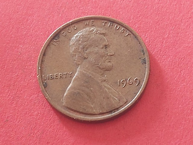 USA  - 1 cent 1969 god