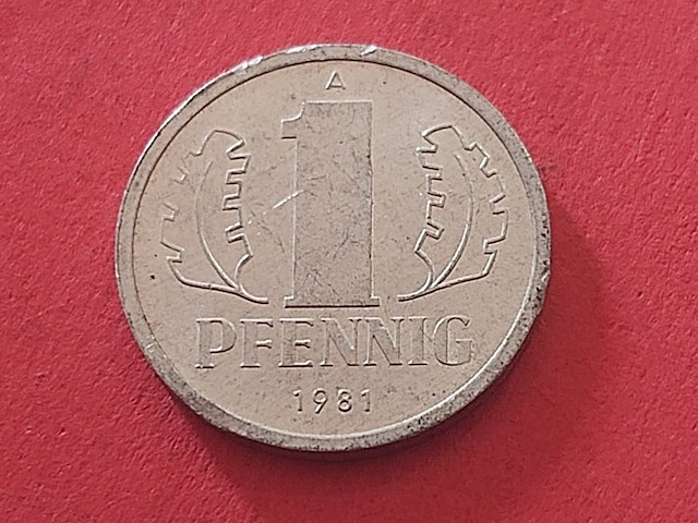 DDR  - 1 pfennig 1981 god