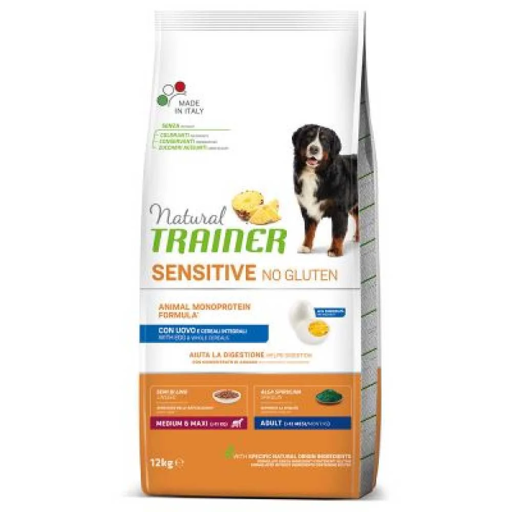 Trainer Natural SENSITIVE No Gluten hrana za pse - Egg - Medium&Maxi Adult 3kg
