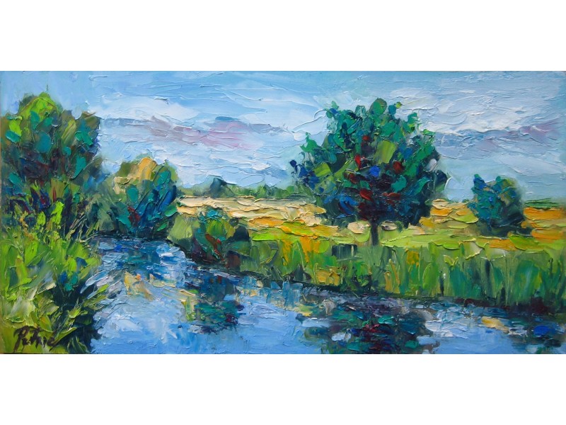 Močvara - ulje 20 x 40 cm.