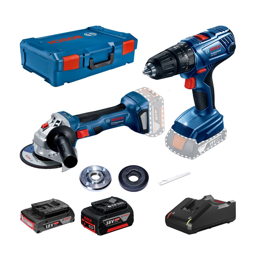 Bosch akumulatorski set GWS 180-LI + GSB 180-LI (0615990M36)