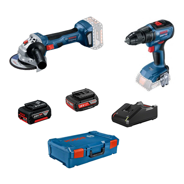 Bosch set akumulatorskog alata – GWS 180-Li Professional + GSR 18V-50 Professional (0615990M47)