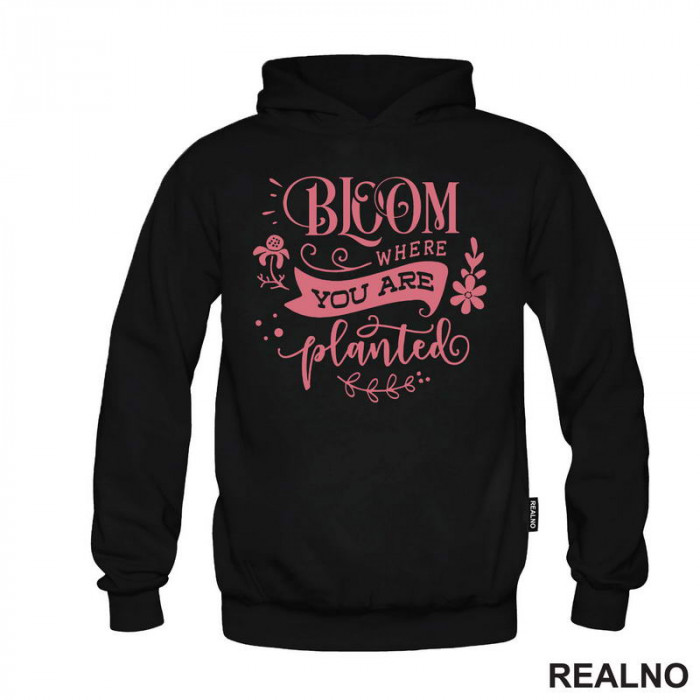 BLOOM WHERE YOU ARE PLANTED - PINK - BAŠTA I CVEĆE - DUKS