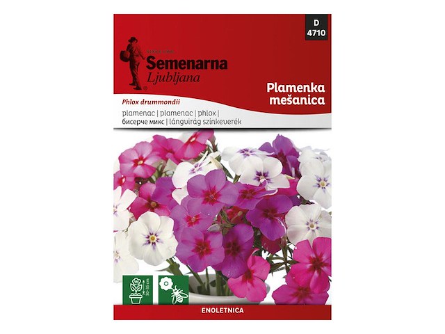 Seme za cveće Plamenac mešavina - Phlox drummondii 5 kesica 4710