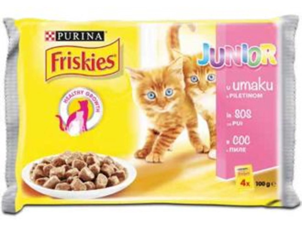 Friskies Hrana za mačke Junior Sos Piletina MV 4x85g