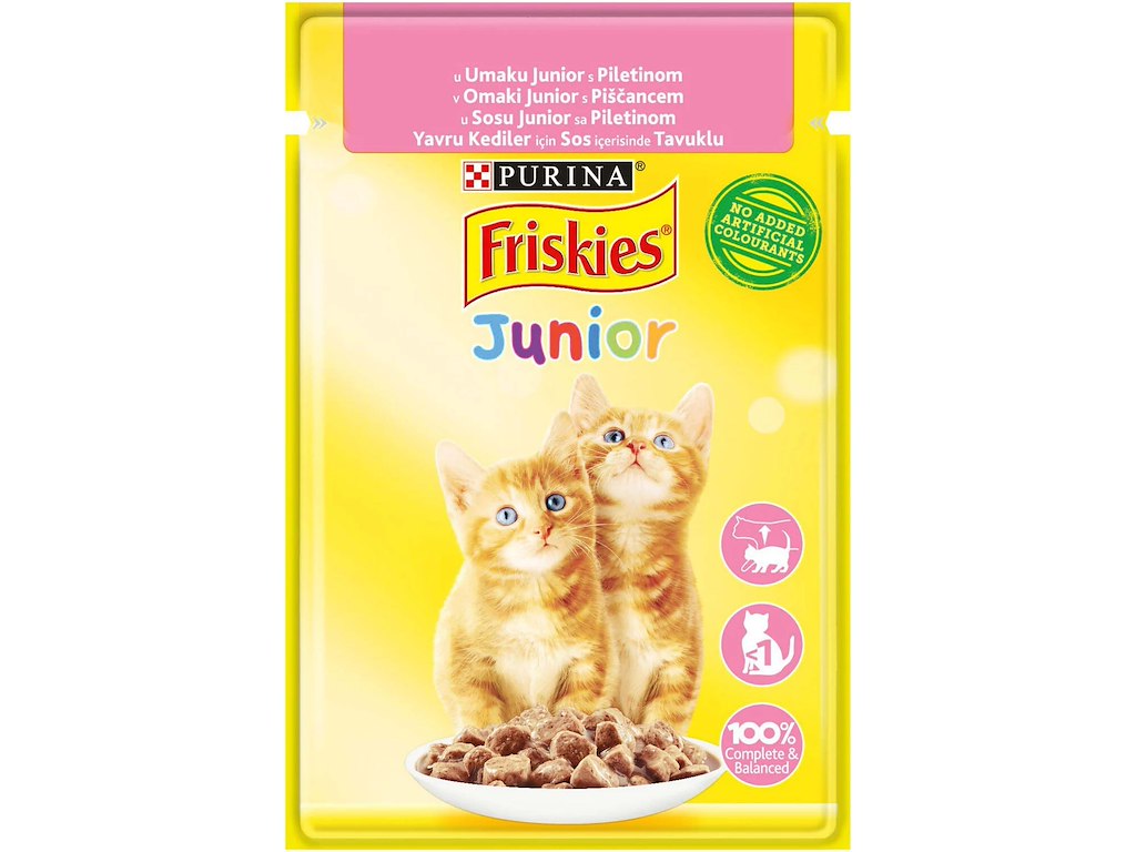 Friskies Hrana za mačke Junior Sos Piletina 85g