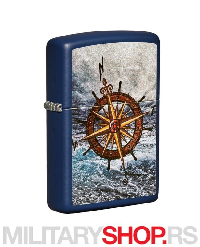 Zippo Upaljač 49408 Kompas Dizajn Plavi