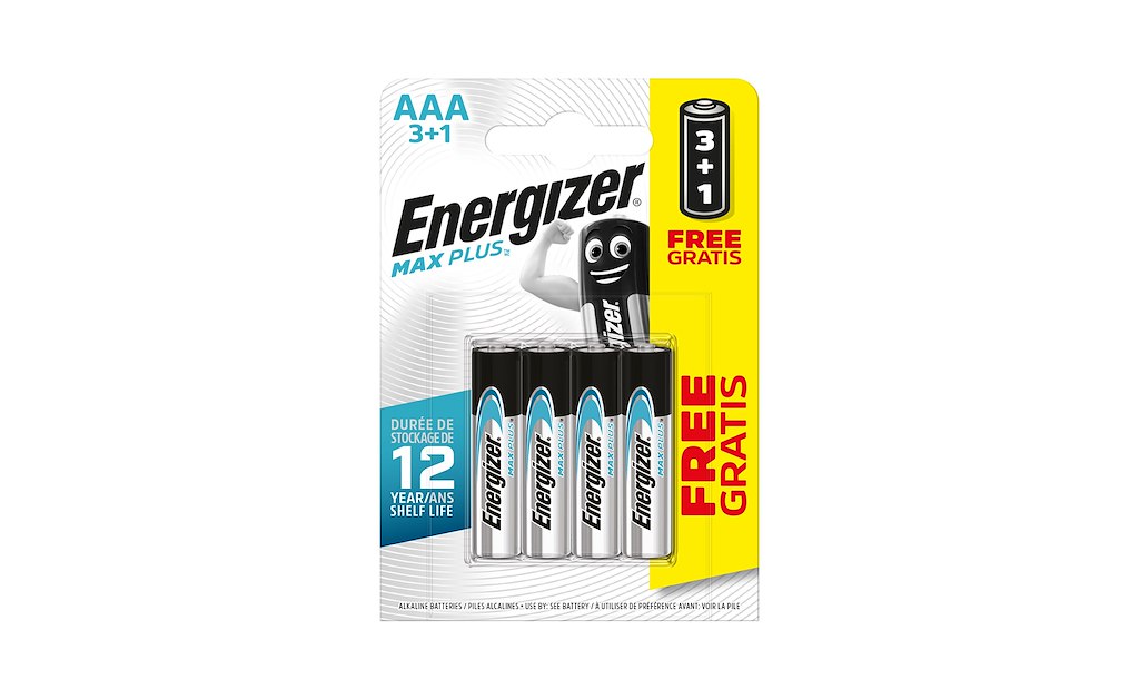 Energizer Max Plus LR03 3+1 baterija