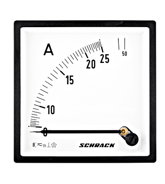 Ampermetar 96x96 25A AC dir.
Izvedba/tip Prednja tabla, Funkcija Amperemetar AC, Veličina 96x96mm, Merno područje 25A, IP stepen zaštite IP52 (prednji dio), IP00 (priključci), izravno mjerenje na...