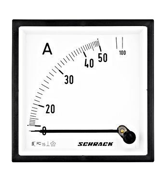 Ampermetar 96x96 50A AC direktan
Izvedba/tip Prednja tabla, Funkcija Amperemetar AC, Veličina 96x96mm, Merno područje 50A, IP stepen zaštite IP52 (prednji dio), IP00 (priključci), izravno mjerenj...