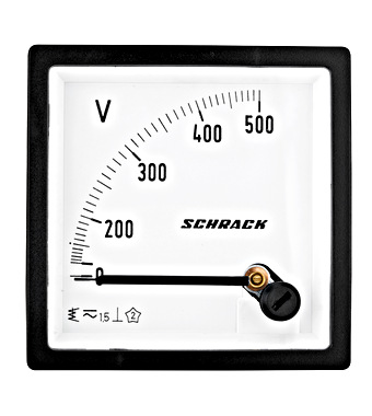 Voltmetar 48x48 500V AC
Izvedba/tip Prednja tabla, Merno područje 500V, IP stepen zaštite IP52 (prednji dio), IP00 (priključci)