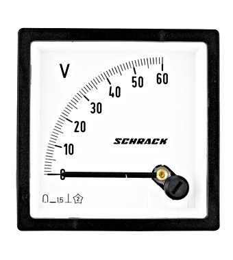 Voltmetar 72x72 60V DC
Izvedba/tip Prednja tabla, Merno područje 60V, IP stepen zaštite IP52 (prednji dio), IP00 (priključci)