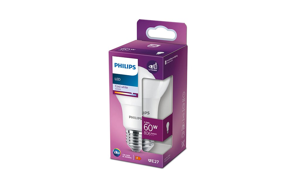 Sijalica Philips LED A60 7.5W (60W) E27 806 lm 4000K