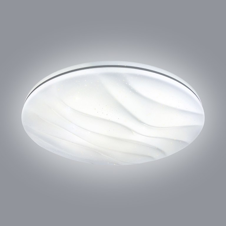 Plafonjera Wave LED 28cm bela