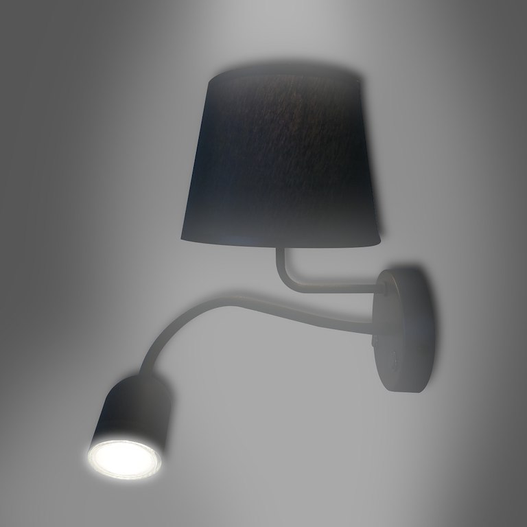 Zidna lampa sa reflektorom Maja crna
