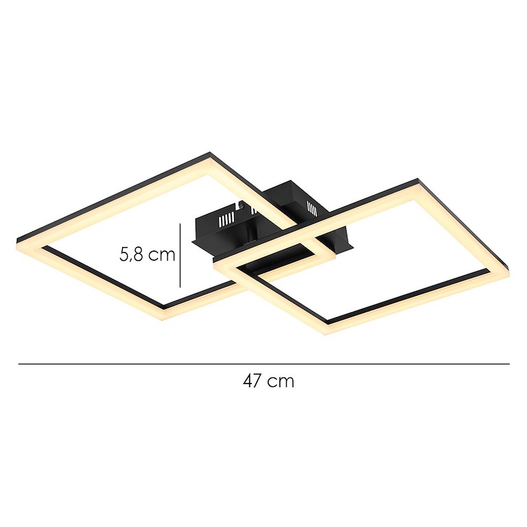 Plafonjera Tiny LED crna