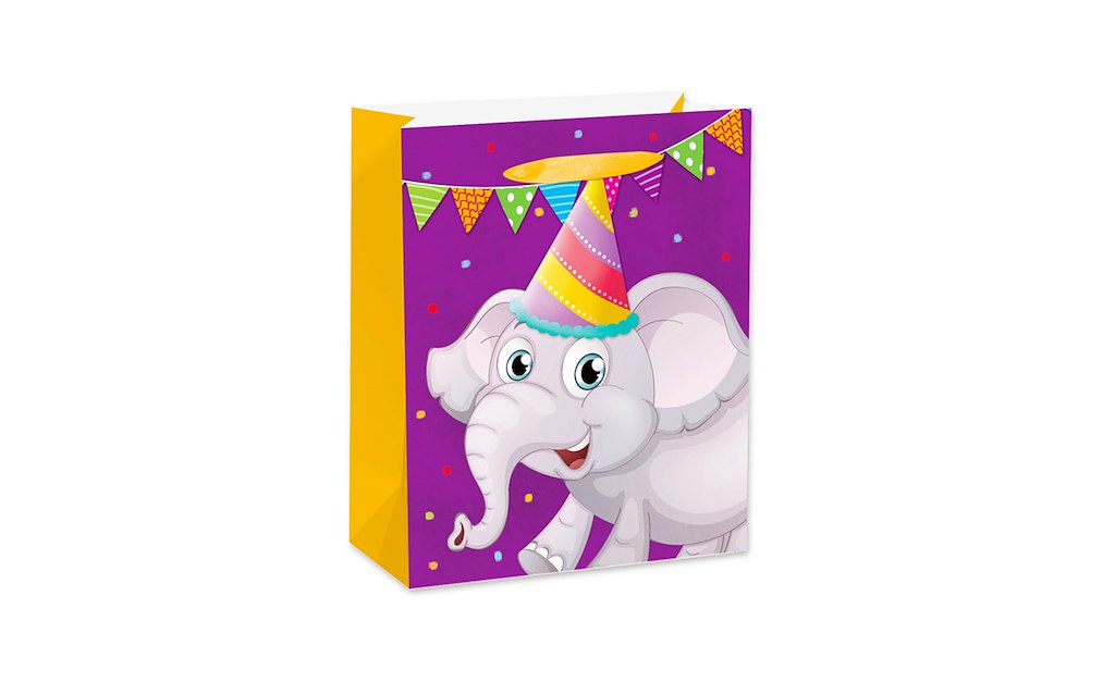 Ukrasna kesa Happy Elephant 26x32x12cm