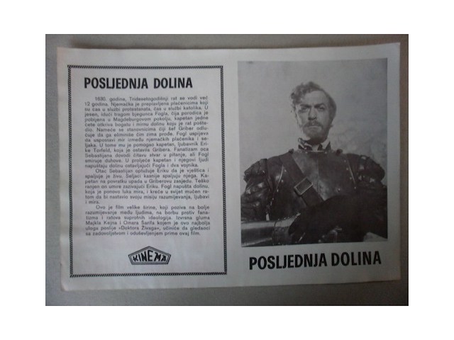 POSLJEDNJA DOLINA