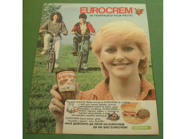 Eurocrem, stara novinska reklama 8