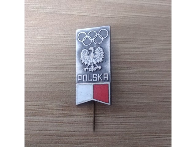 Poljski Olimpijski Komitet Znacka Emajl