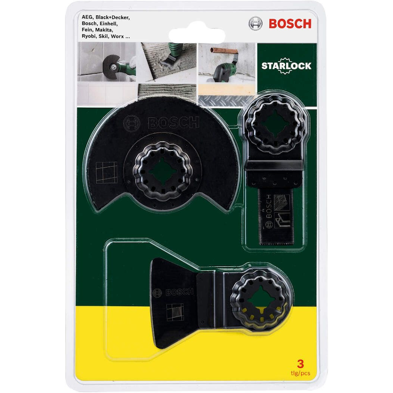 Bosch Set Starlock početni za višenamenske uređaje za keramiku, 3 dela 2607017324