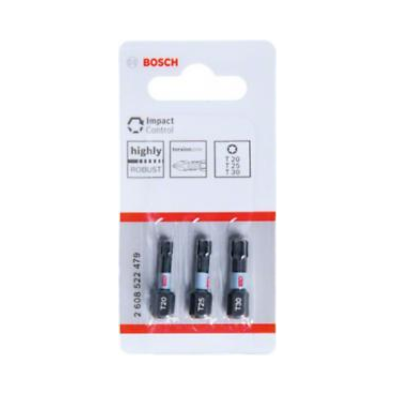 Bosch Set T bitova Impact Control, 3 dela, 2608522479